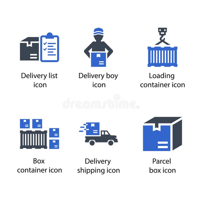 Delivery List, Delivery Boy, Loading Container, Box, Container ...