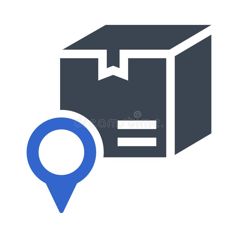 Delivery Location Tracking Icon Stock Vector - Illustration of shipping ...