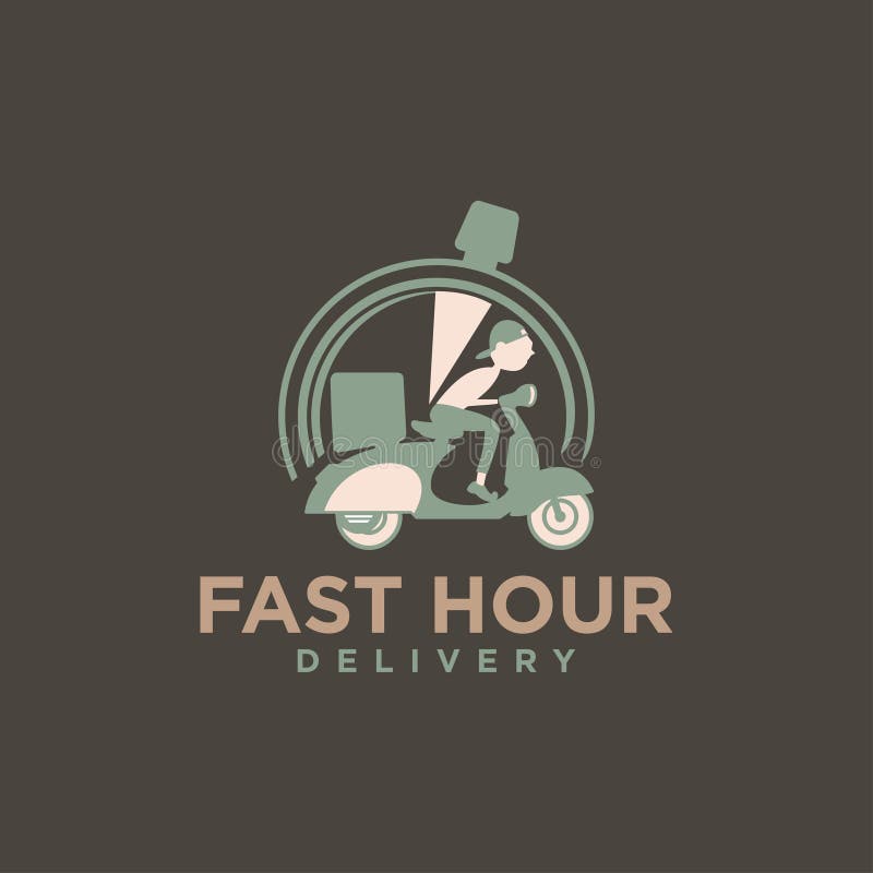 Delivery Logo Design Concept Vector Stock Vector - Illustration of ...