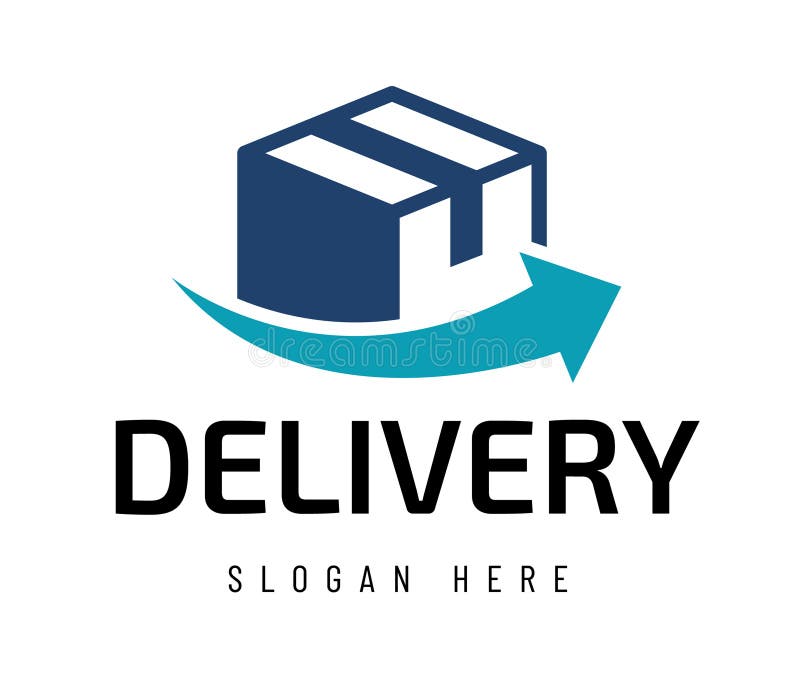 Delivery Logo Isolated on White Stock Vector - Illustration of simple ...