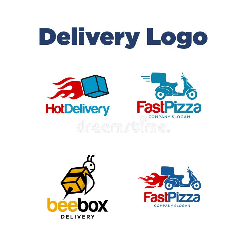 Delivery Logo Template stock vector. Illustration of label - 57804613