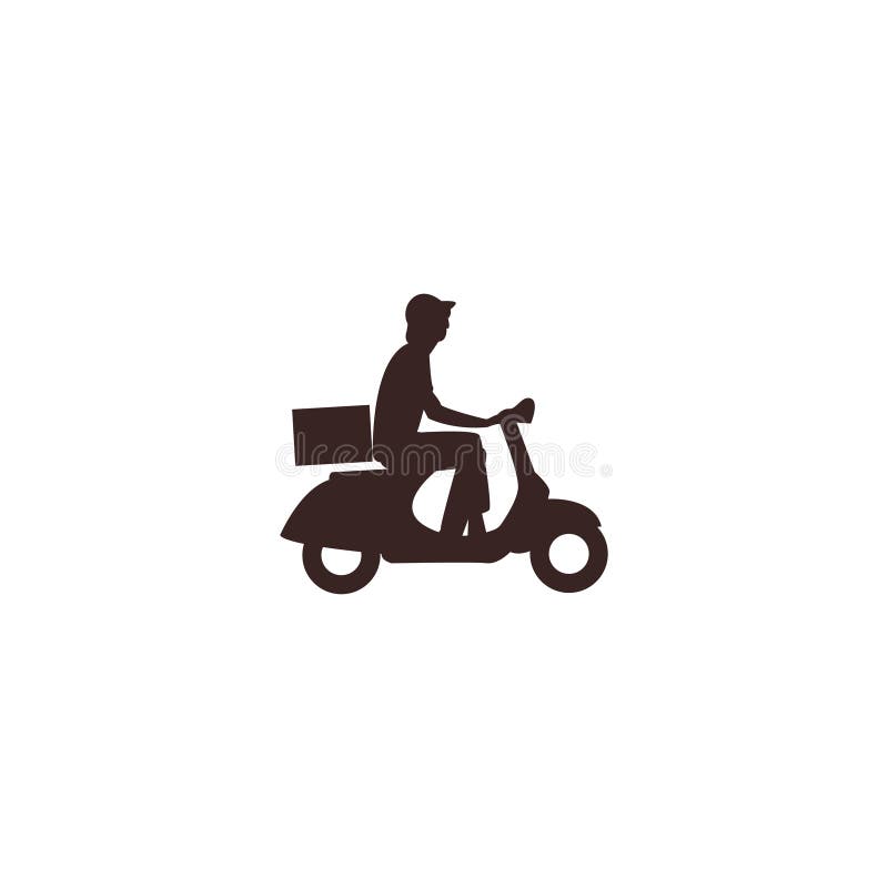 Delivery Logo Template, Design Icon Illustration, Silhouette Stock ...