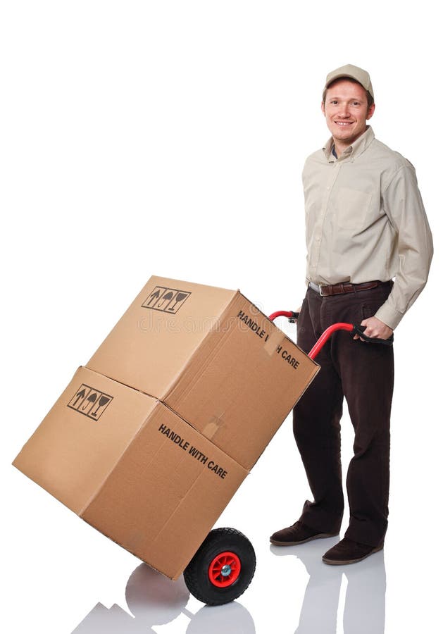 Delivery man stock image. Image of attitude, delivery - 7597285