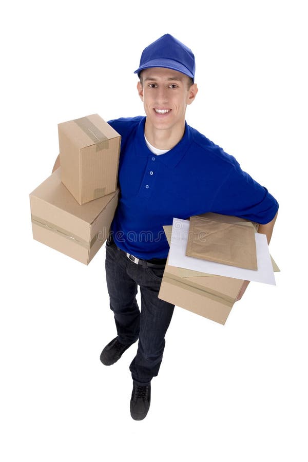 Delivery man stock photo. Image of happy, postal, freight - 6808316