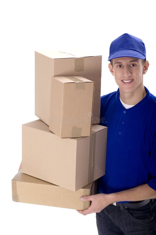 Delivery man stock photo. Image of dispatch, package, profession - 6808332