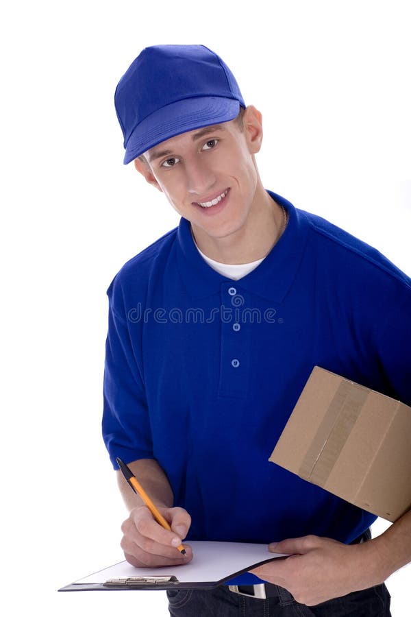 Delivery man stock photo. Image of occupation, profession - 6710152
