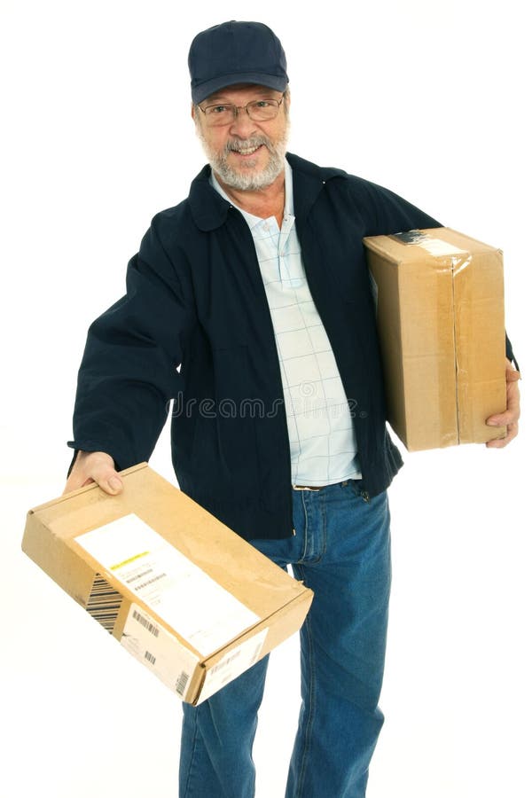Delivery man stock image. Image of occupation, carrying - 7574345