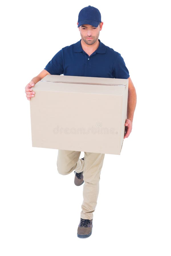 Courier Man Running Front View Stock Photos - Free & Royalty-Free Stock ...