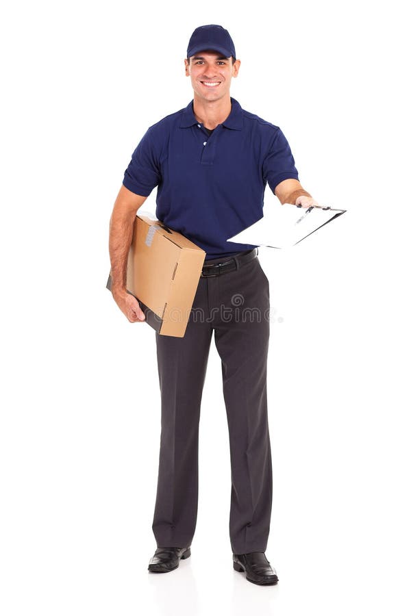 Delivery man stock image. Image of industry, occupation - 23797761