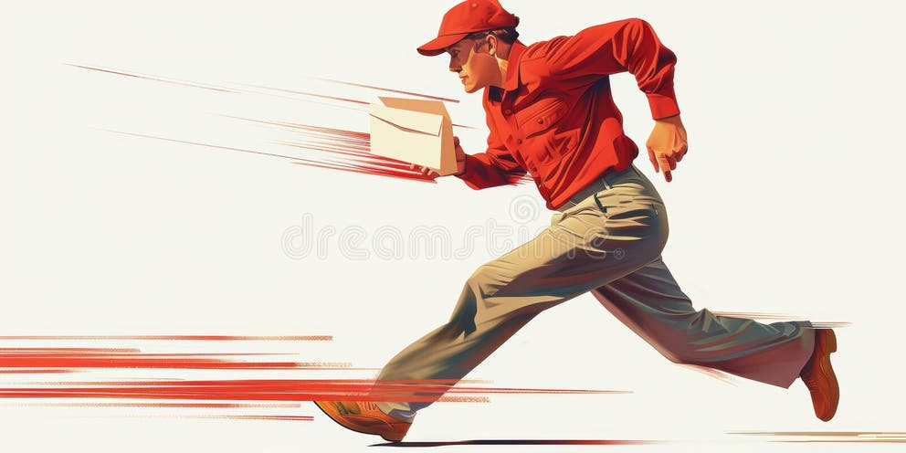 Fast Delivery. Created by Generative Artificial Intelligence Stock ...