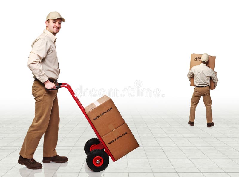 Delivery man at work stock image. Image of service, labor - 22878243