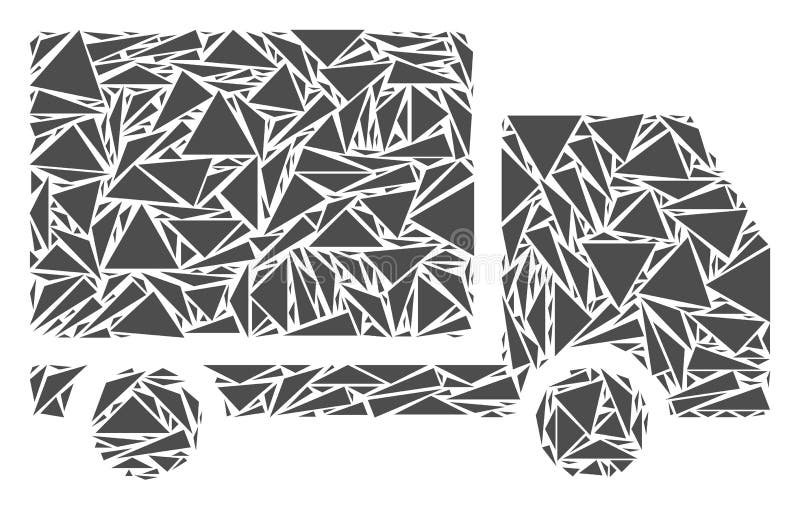Delivery Collage of Triangles Stock Vector - Illustration of composed ...