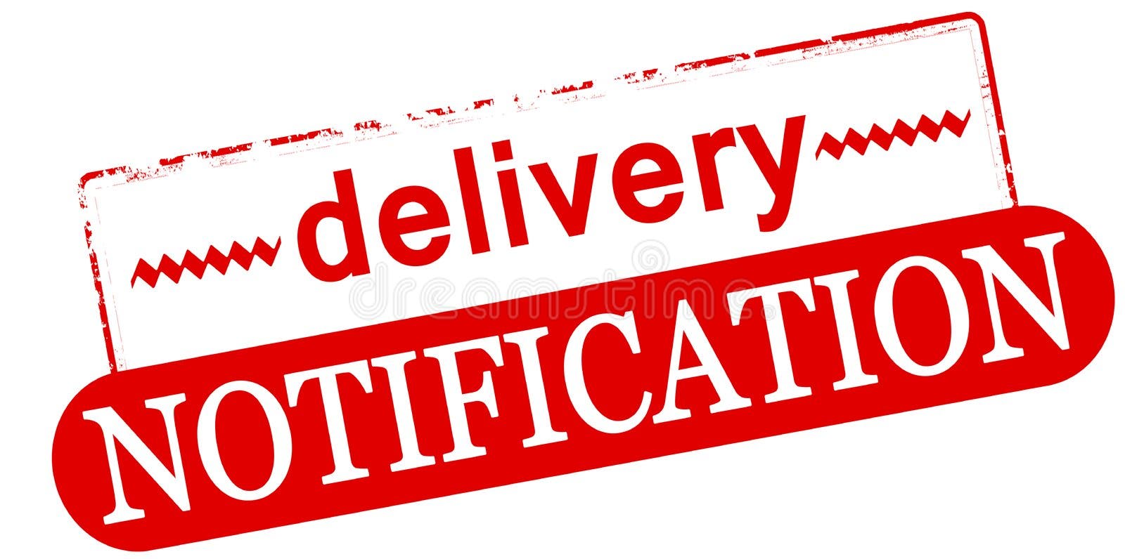 Delivery notification stock illustration. Illustration of rectangular ...