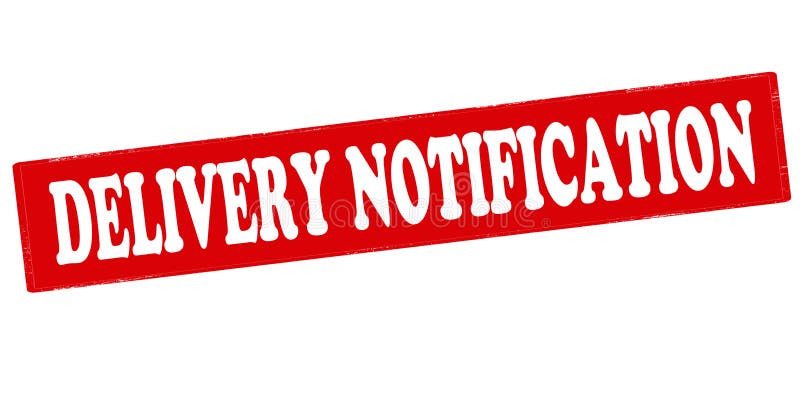 Delivery notification stock illustration. Illustration of miscellaneous ...