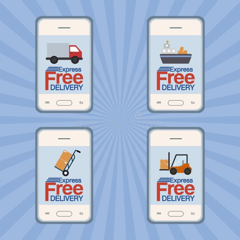 Delivery Objects labels stock vector. Illustration of cargo - 62603308