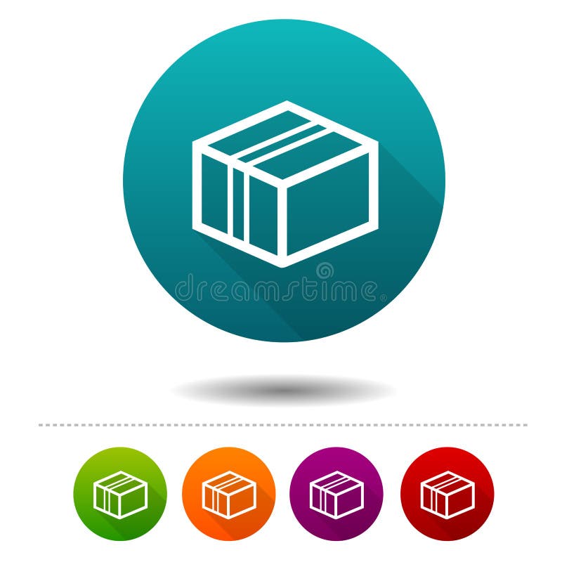 Delivery Package Icons. Shipping Signs Stock Illustration ...