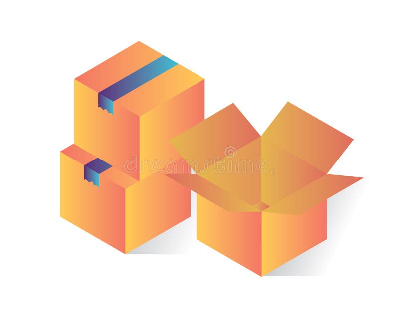 Delivery Package Isometric Icons Concept,delivery Package Illustration ...