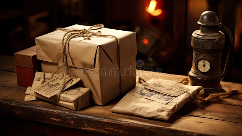 Delivery package and mail stock illustration. Illustration of envelope ...