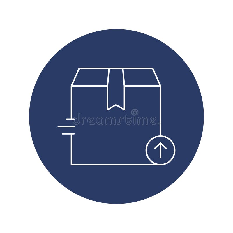 Delivery parcel box icon stock vector. Illustration of cargo - 271349451