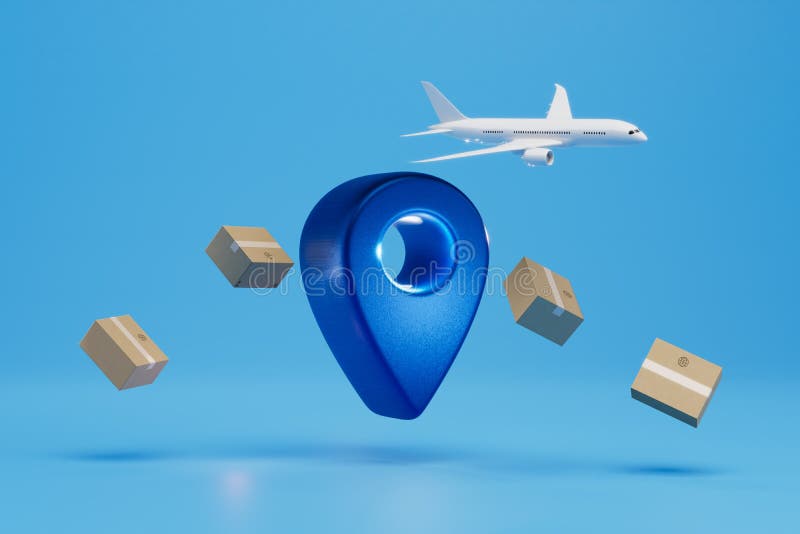 Delivery of Parcels by Plane To the Specified Place. Plane, Parcels and ...