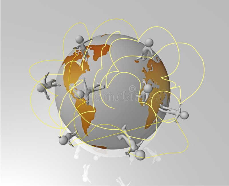 Delivery Parcels World International Planet -3d Rendering Stock ...