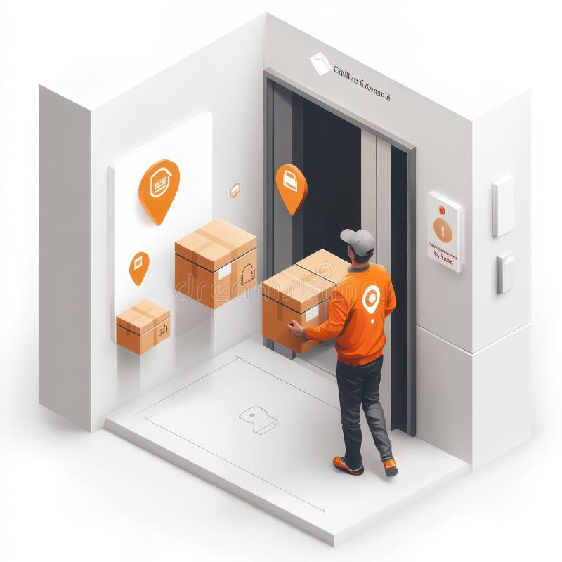 Package Locker Stock Illustrations – 731 Package Locker Stock ...