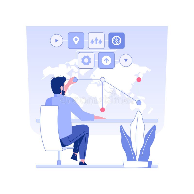 Delivery Plan Isolated Concept Vector Illustration. Stock Vector ...