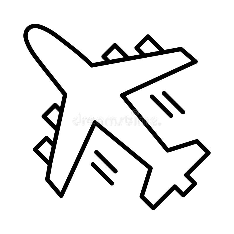 Delivery, Plane, Airbus, Airplane Icon Stock Vector - Illustration of ...