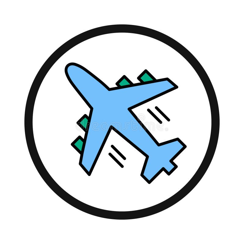 Delivery, Plane, Airbus, Airplane Icon Stock Vector - Illustration of ...