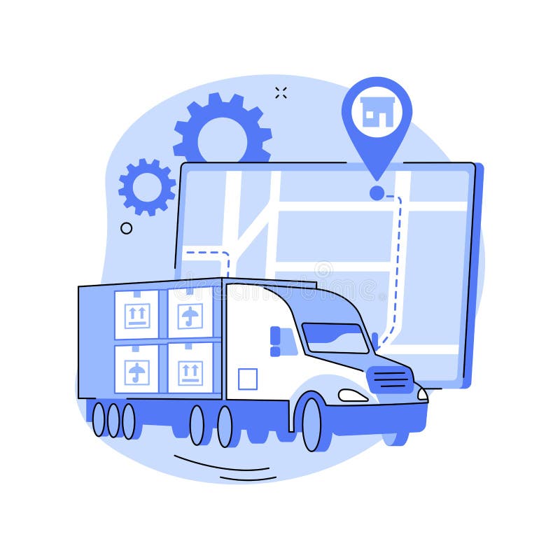 Delivery Point Abstract Concept Vector Illustration. Stock Vector ...