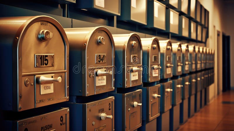 Delivery postal office stock illustration. Illustration of packages ...