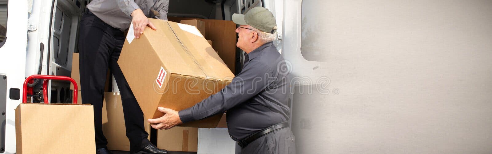 Delivery postman. stock photo. Image of postman, houses - 32542080