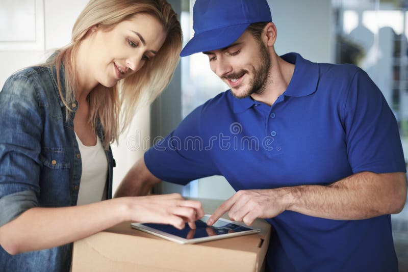 Delivery stock photo. Image of occupation, correspondence - 83925732