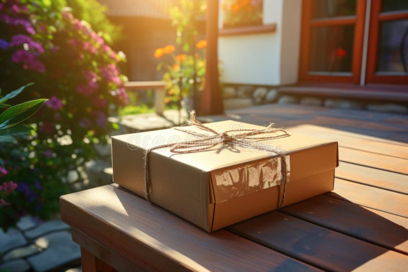 Delivery Ready: a Table Adorned with Neatly Arranged Packages ...