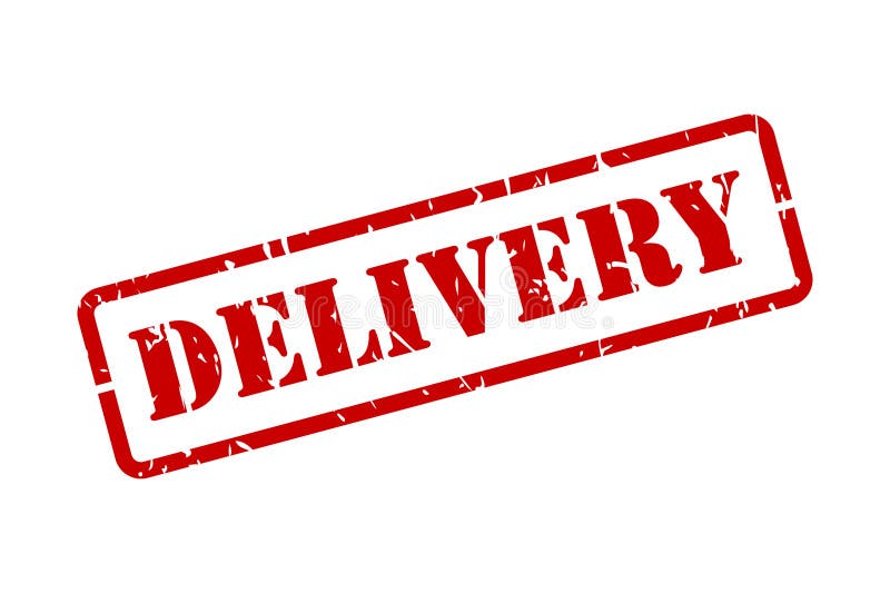 Delivery Red Rubber Stamp Vector Stock Vector - Illustration of imprint ...