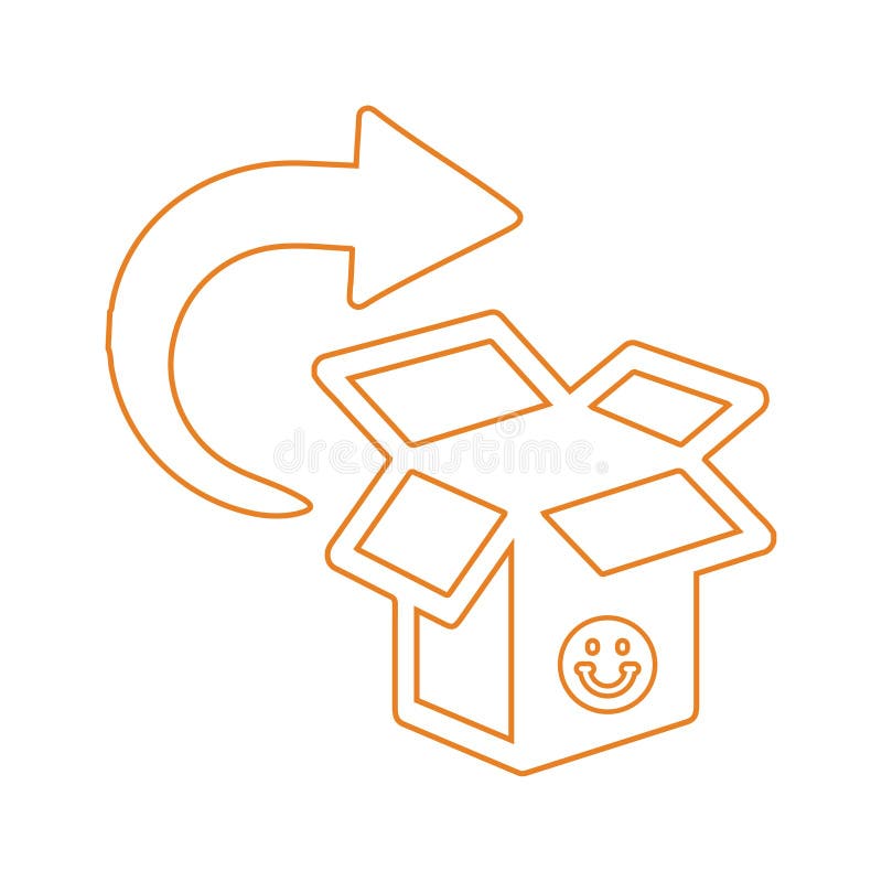 Delivery Return Icon, Parcel Back, Service Send Back Stock Illustration ...
