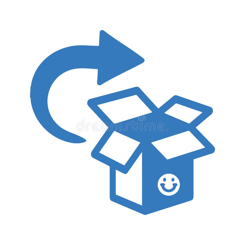 Delivery Return Icon, Parcel Back, Service Send Back Stock Illustration ...