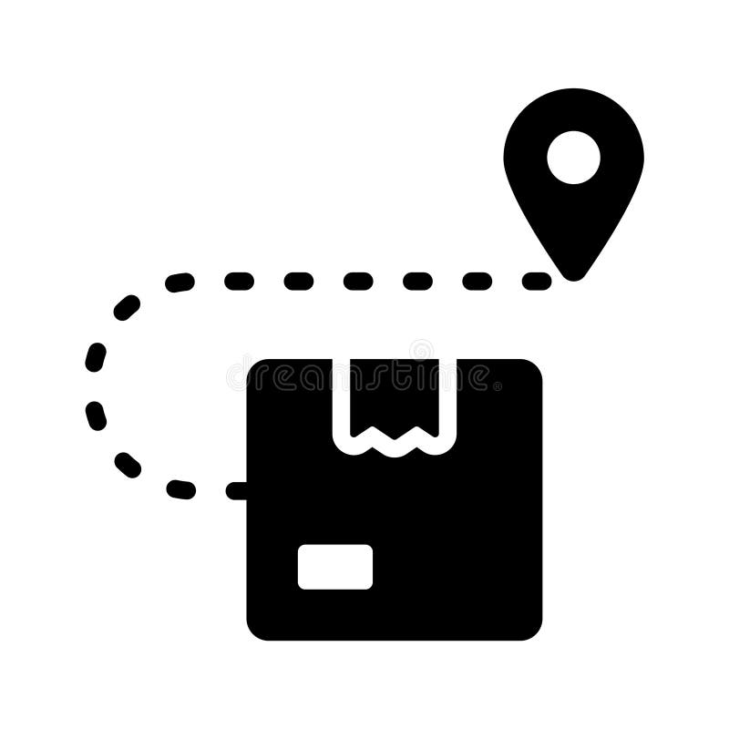 Delivery Route stock vector. Illustration of tracking - 332219267