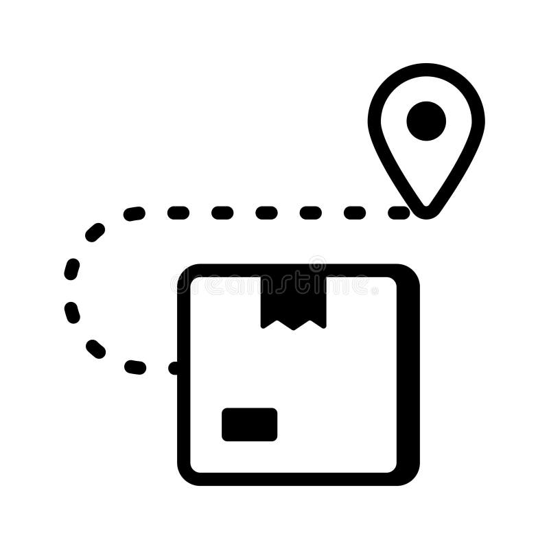 Delivery Route stock vector. Illustration of delivery - 332233487