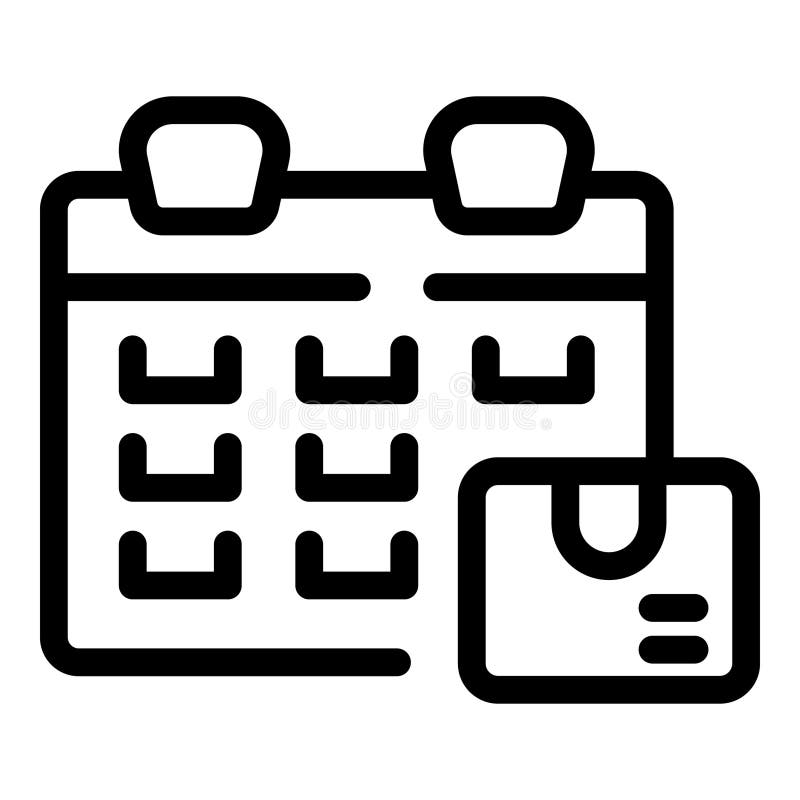 Delivery Schedule Icon, Calendar Representing Shipping and Logistics ...