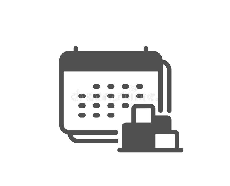 Delivery Schedule Icon. Logistics Calendar Sign. Vector Stock Vector ...