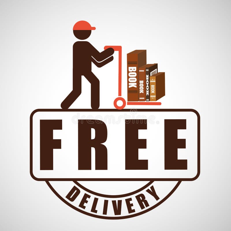 Delivery service books stock vector. Illustration of book - 59943688
