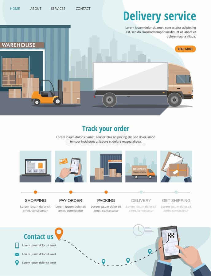 Delivery Service. Business Logistics, Smart Logistics Technologies ...