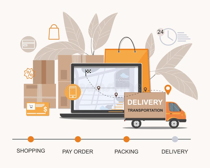 Delivery Service. Business Logistics, Smart Logistics Technologies ...