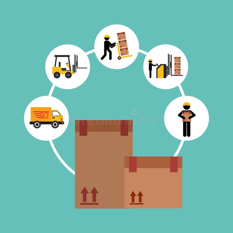 Delivery service stock vector. Illustration of delivery - 60079843