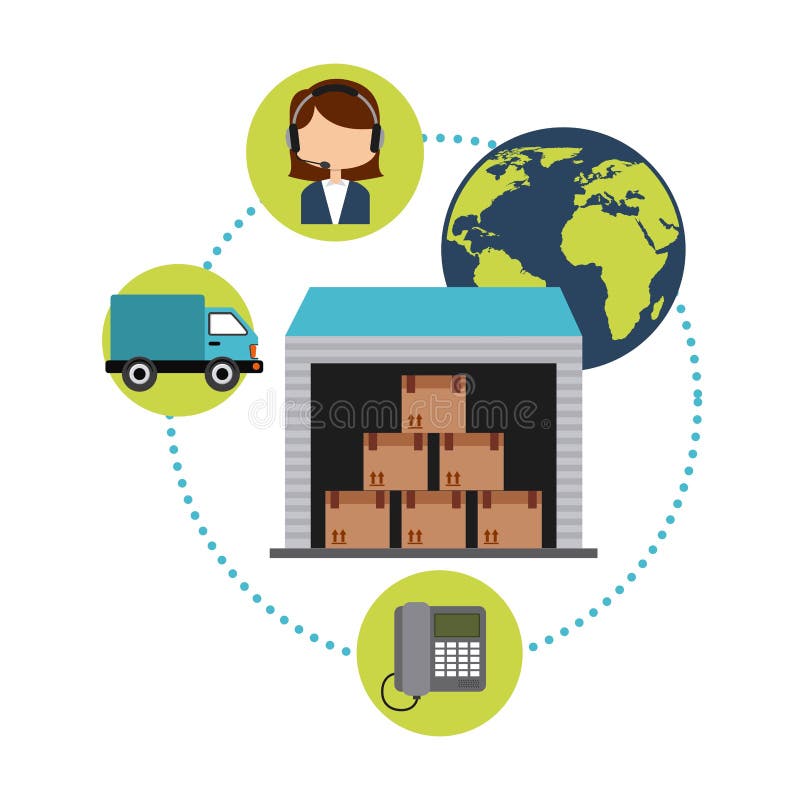 Delivery service stock vector. Illustration of delivery - 60079843