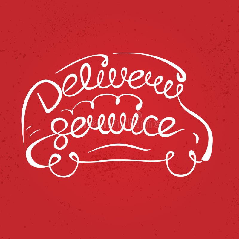 Delivery Service Lettering Stock Illustrations – 1,442 Delivery Service ...