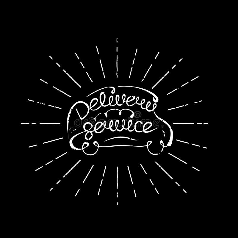 Delivery Service Lettering Stock Illustrations – 1,852 Delivery Service ...