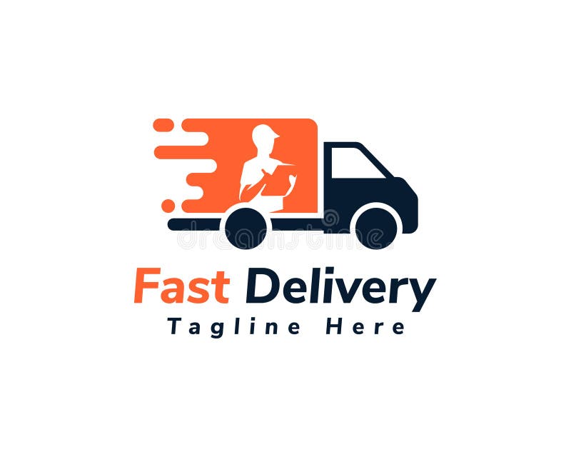 Delivery Service Logo Design Vector Template. Stock Vector ...