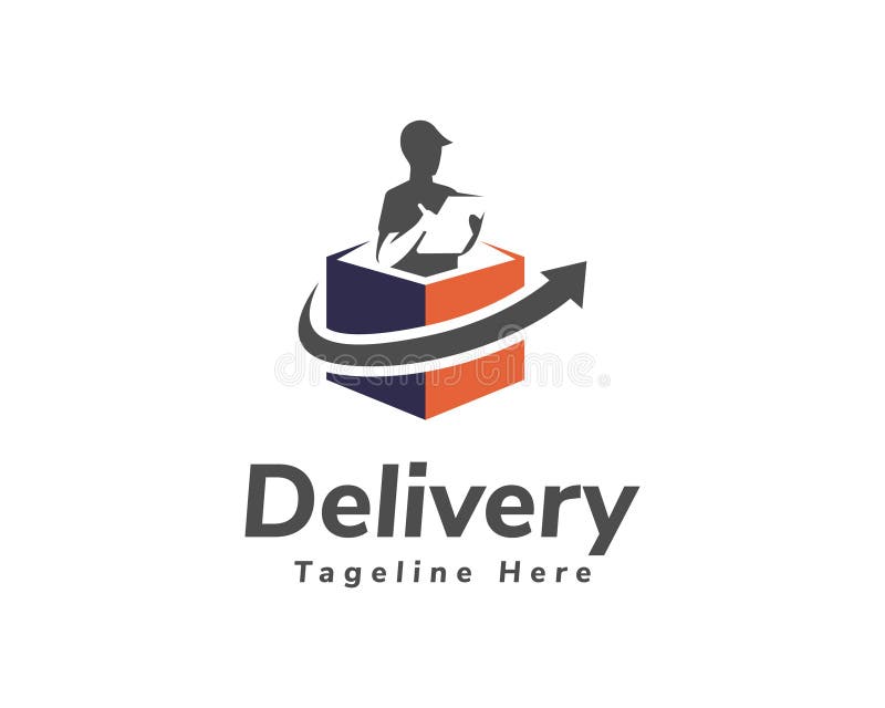 Delivery Service Logo Design Vector Template. Stock Vector ...